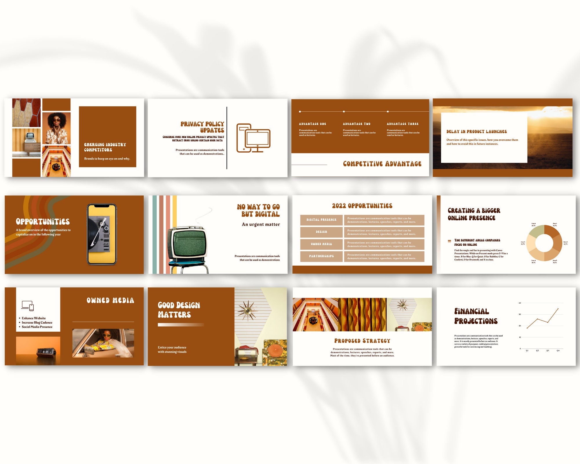 Digital Marketing Slide Deck Template for Customizable Presentations - Etsy