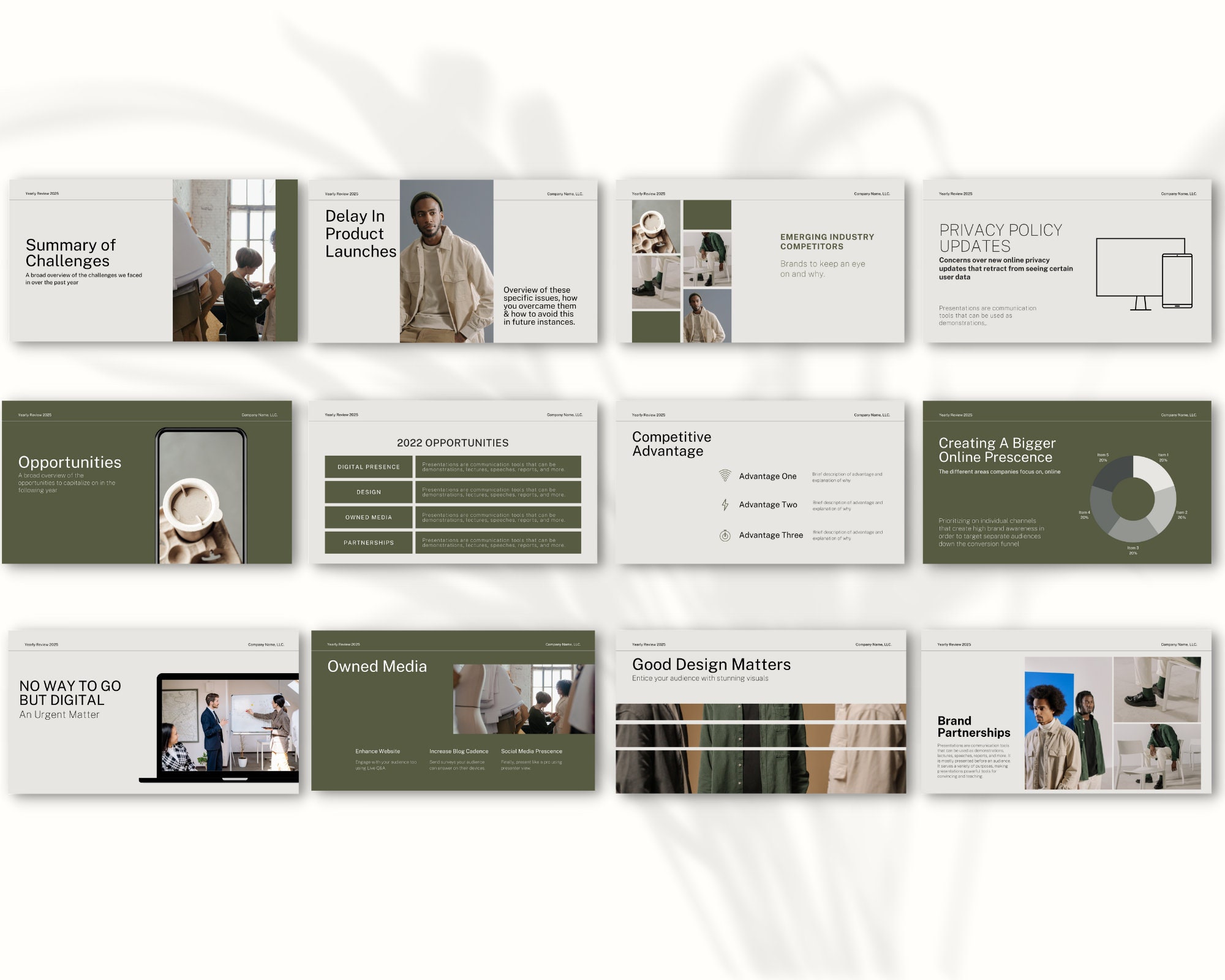 Digital Marketing Strategy Deck | Digital Marketing Slide Show ...