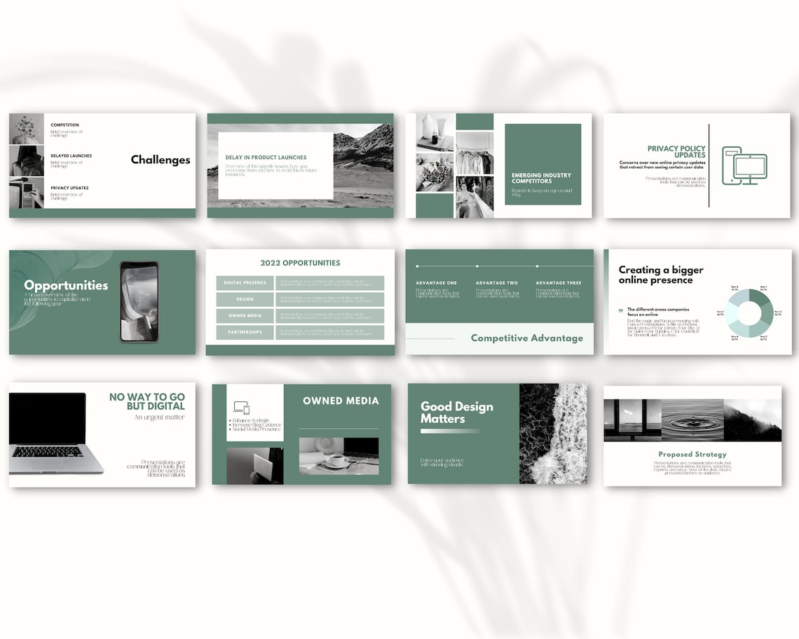 Digital Marketing Strategy Deck | Digital Marketing Slide Show ...