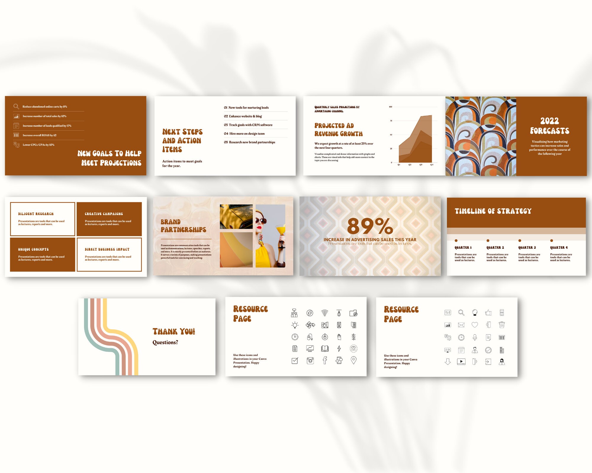 Digital Marketing Slide Deck Template for Customizable Presentations - Etsy