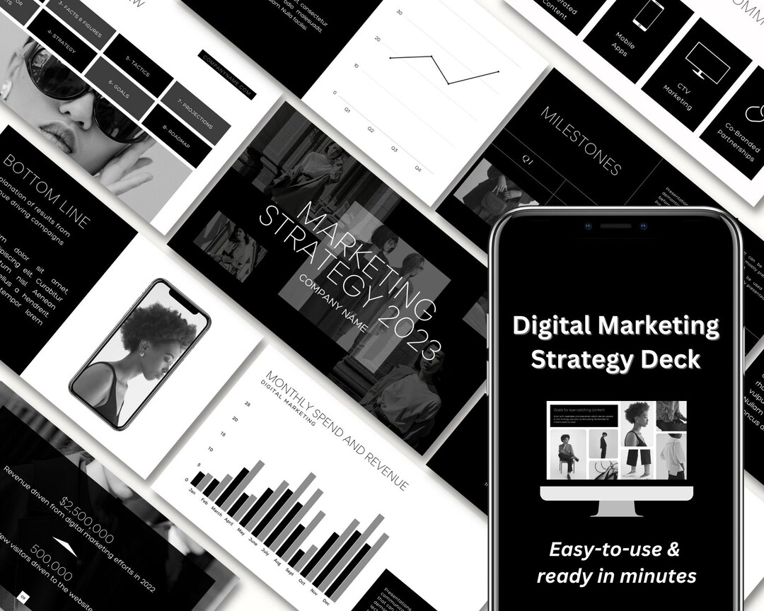 Digital Marketing Strategy Deck | Marketing Presentation | Digital ...