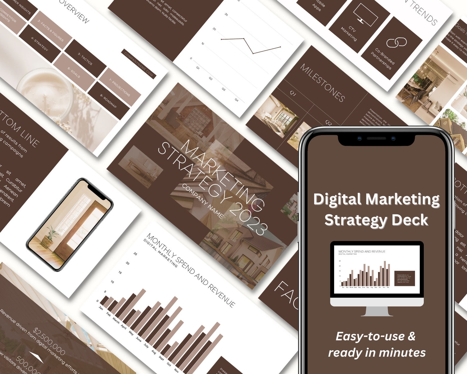 Digital Marketing Strategy Deck Marketing Strategy Presentation Digital ...
