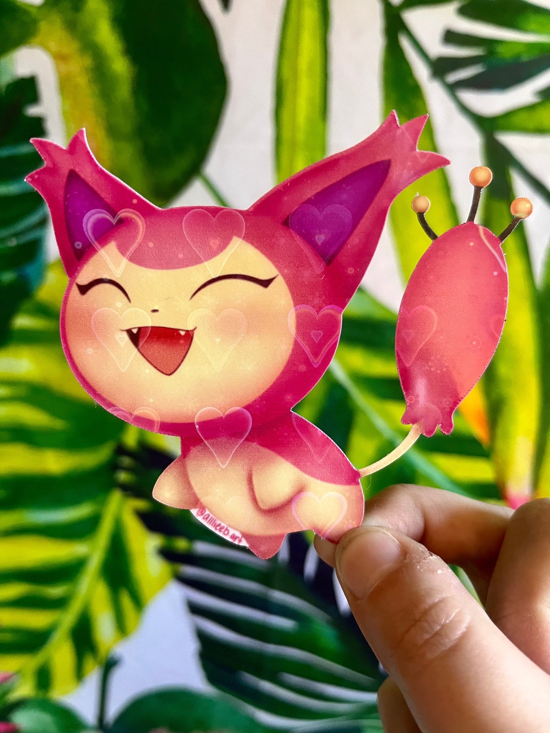 Skitty Vinyl Sticker - Etsy