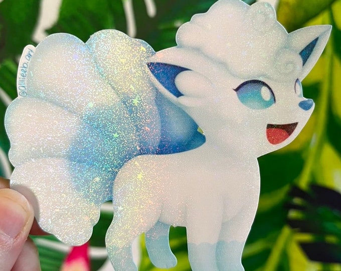 Alolan Vulpix Vinyl Sticker - Etsy
