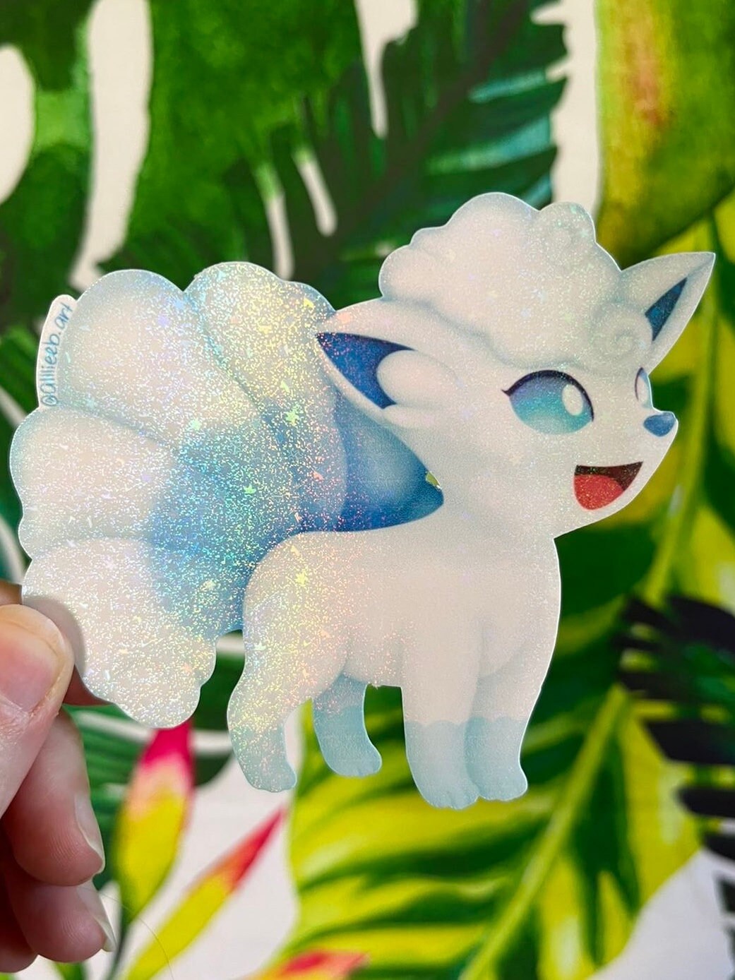 Alolan Vulpix Vinyl Sticker - Etsy