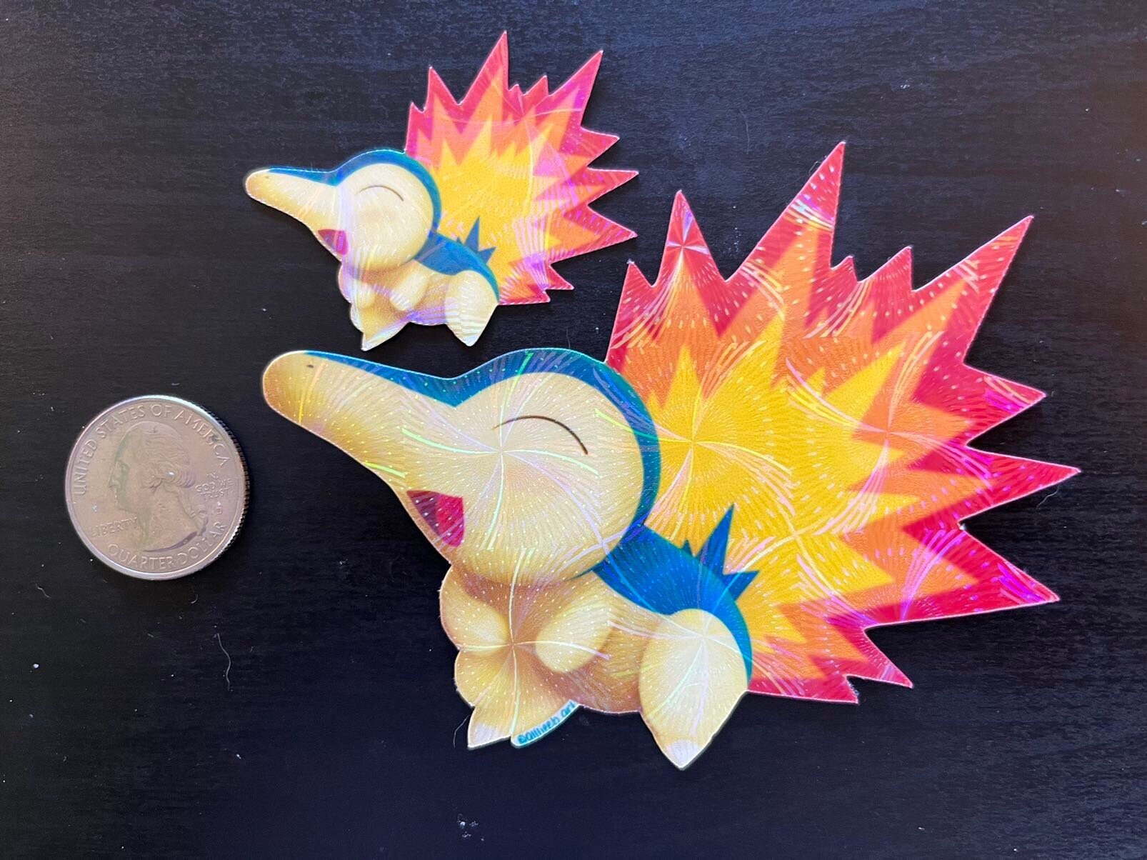 Cyndaquil Vinyl Sticker - Etsy