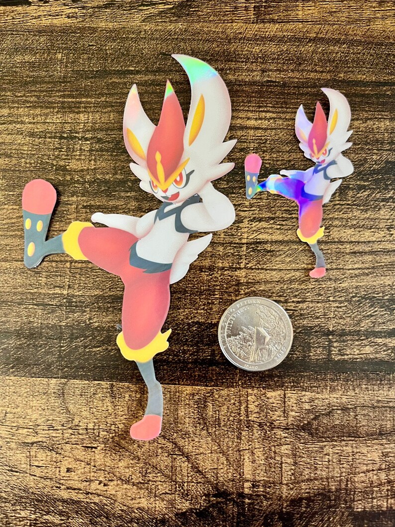 Cinderace Vinyl Sticker - Etsy