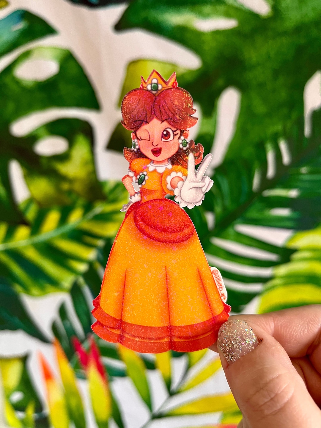 Princess Daisy Vinyl Sticker - Etsy