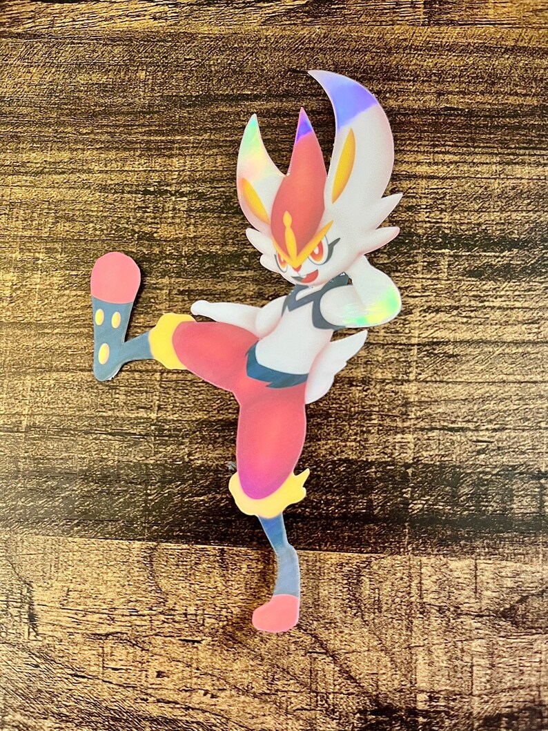 Cinderace Vinyl Sticker - Etsy