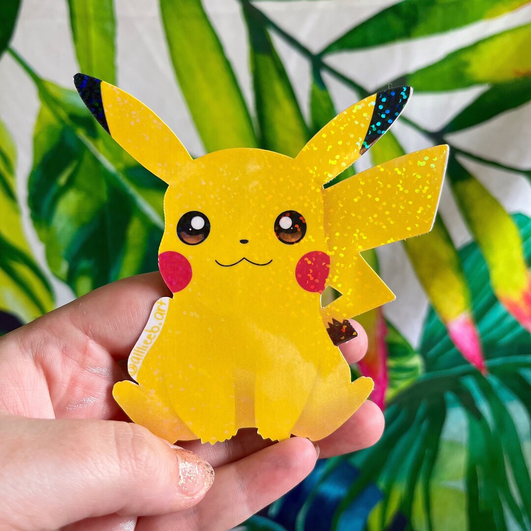 Pikachu Vinyl Sticker cute - Etsy