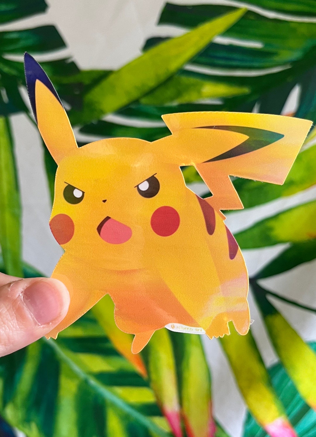 Pikachu Vinyl Sticker cool - Etsy