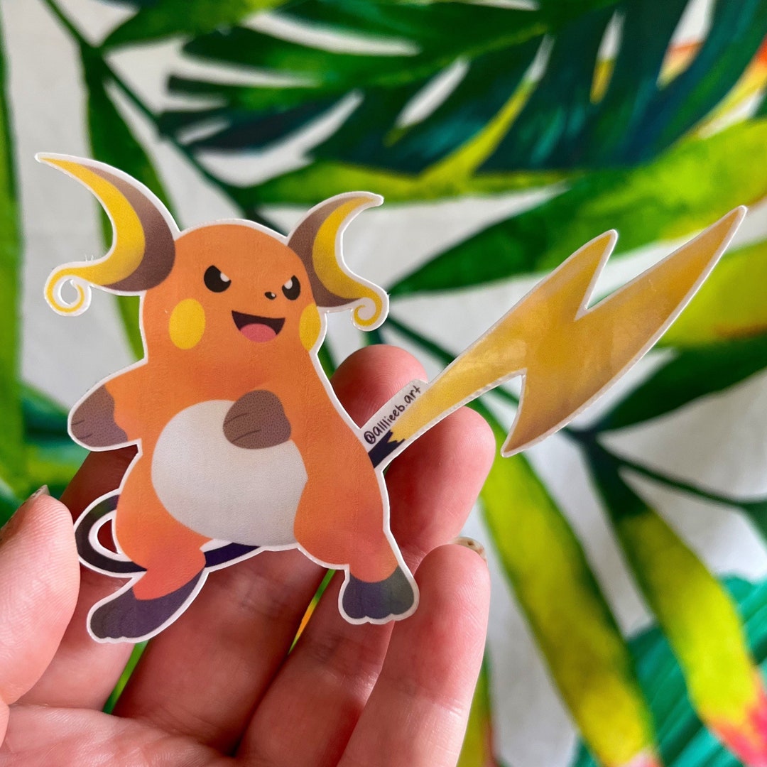 Raichu Vinyl Sticker - Etsy