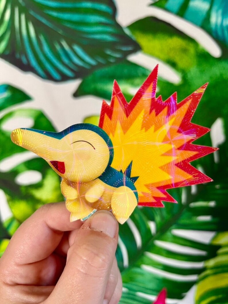 Cyndaquil Vinyl Sticker - Etsy