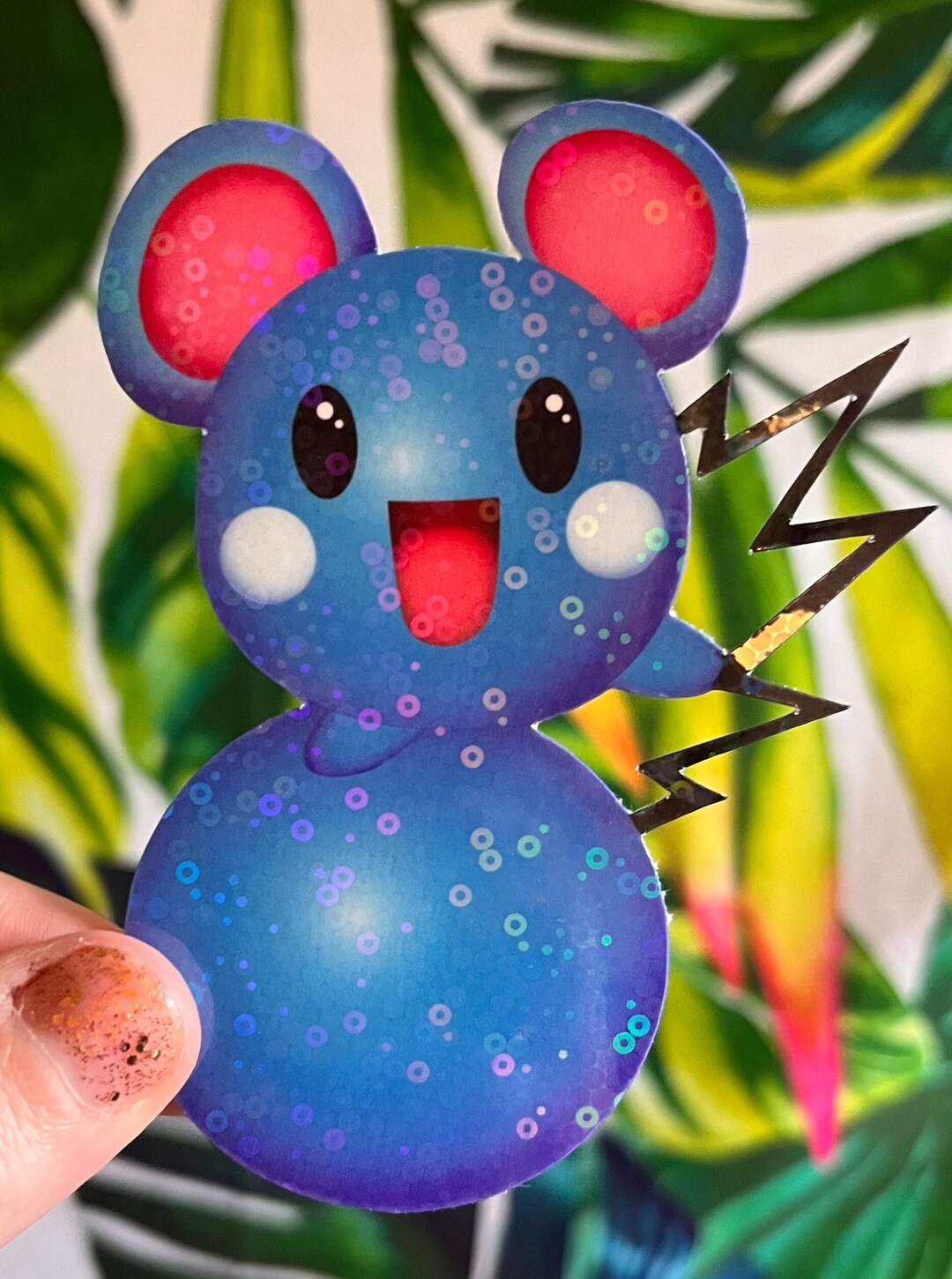 Azurill Vinyl Sticker - Etsy