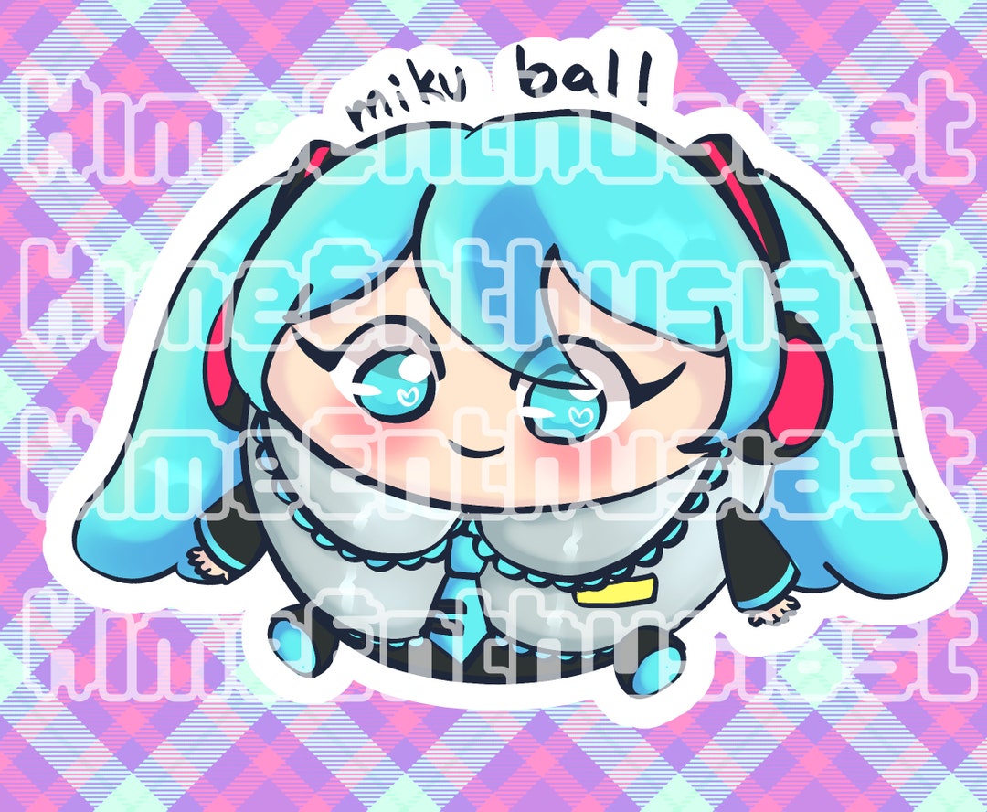 Hatsune Miku Ball 3 Sparkle Holo Sticker - Etsy
