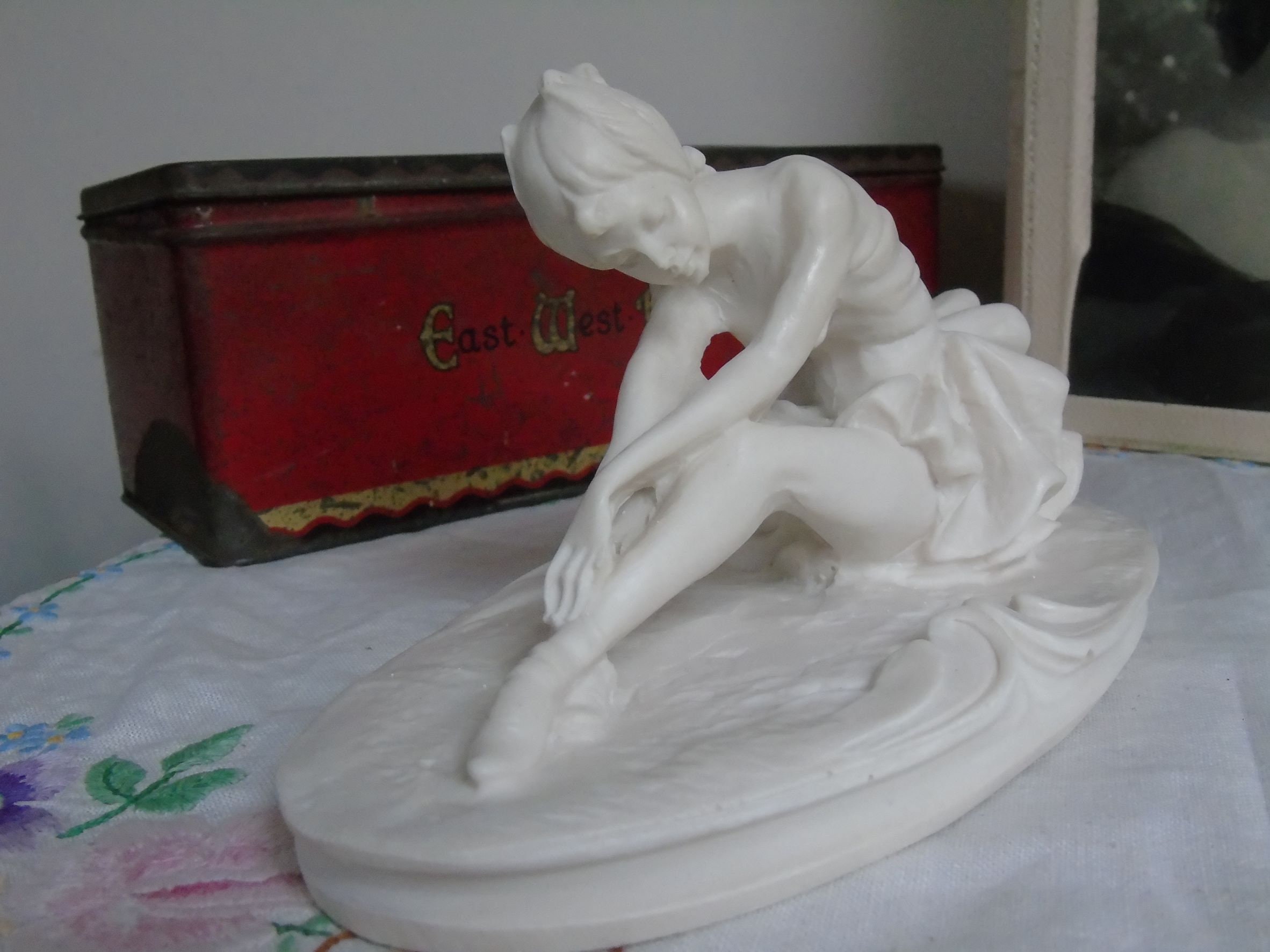 A Beautifully Modelled Ballerina, Parian Ware or Fine Marble. Made in ...
