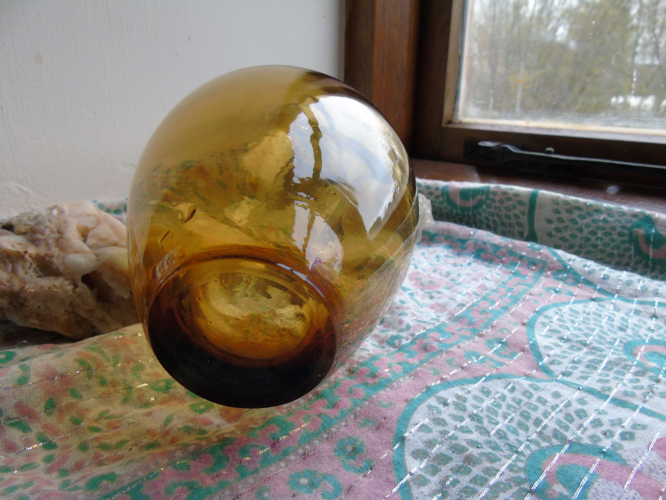 Vintage Amber Glass Teardrop Vase, 1980s Collectable - Etsy UK