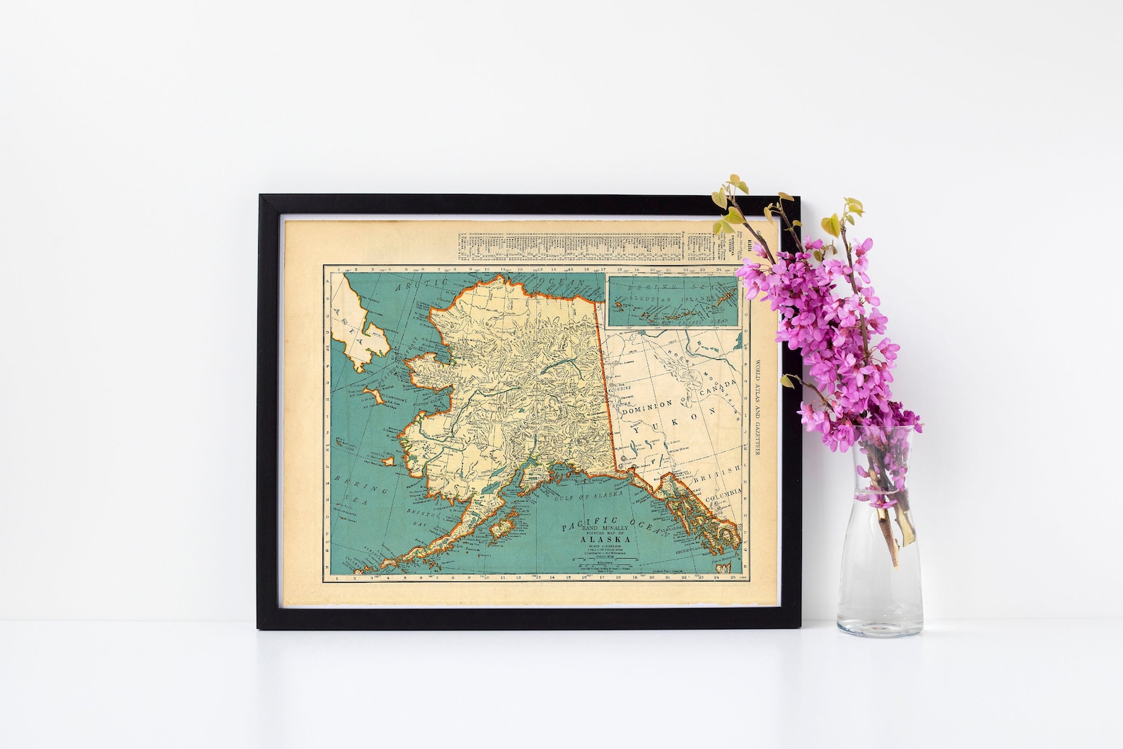 Map of Alaska Vintage Antique Instant Digital Download Jpeg PNG Files ...