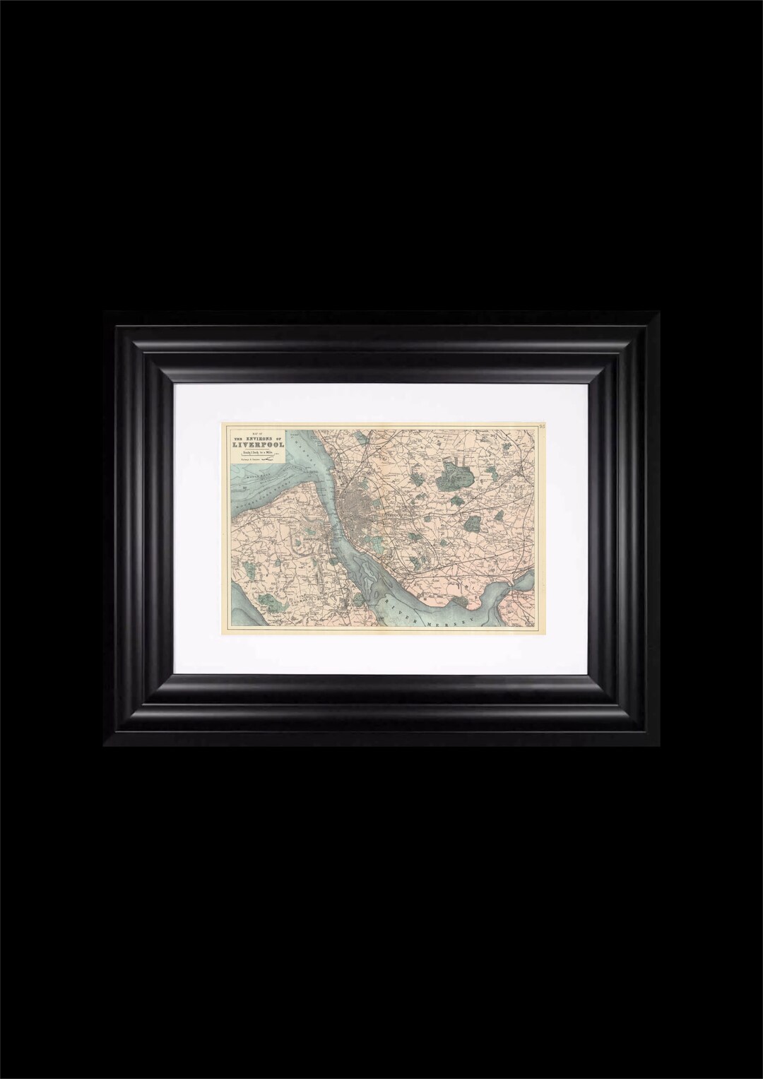 Bacons Map of Liverpool 1885 Digital Download Art Print - Etsy
