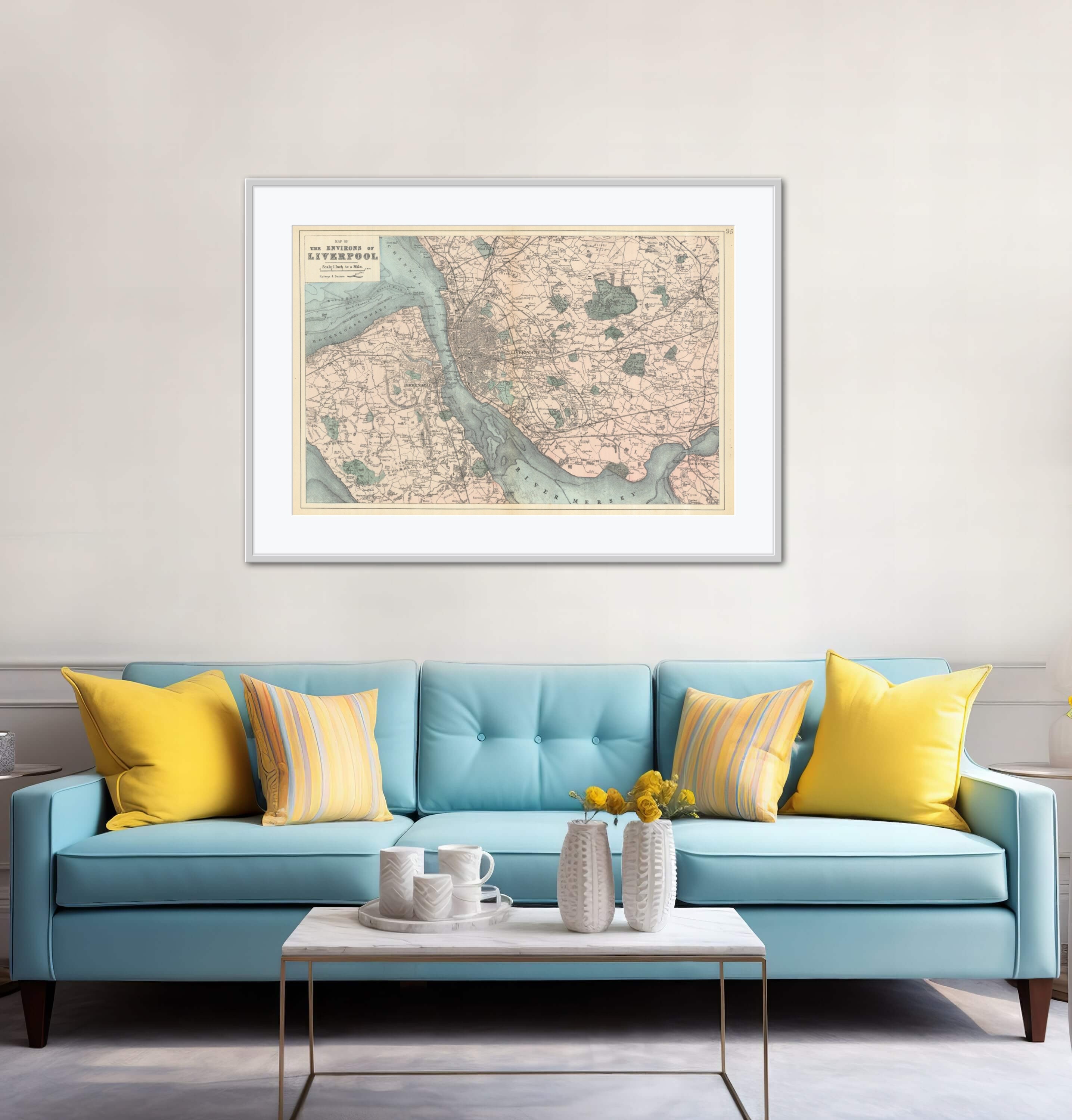 Bacons Map of Liverpool 1885 Digital Download Art Print - Etsy
