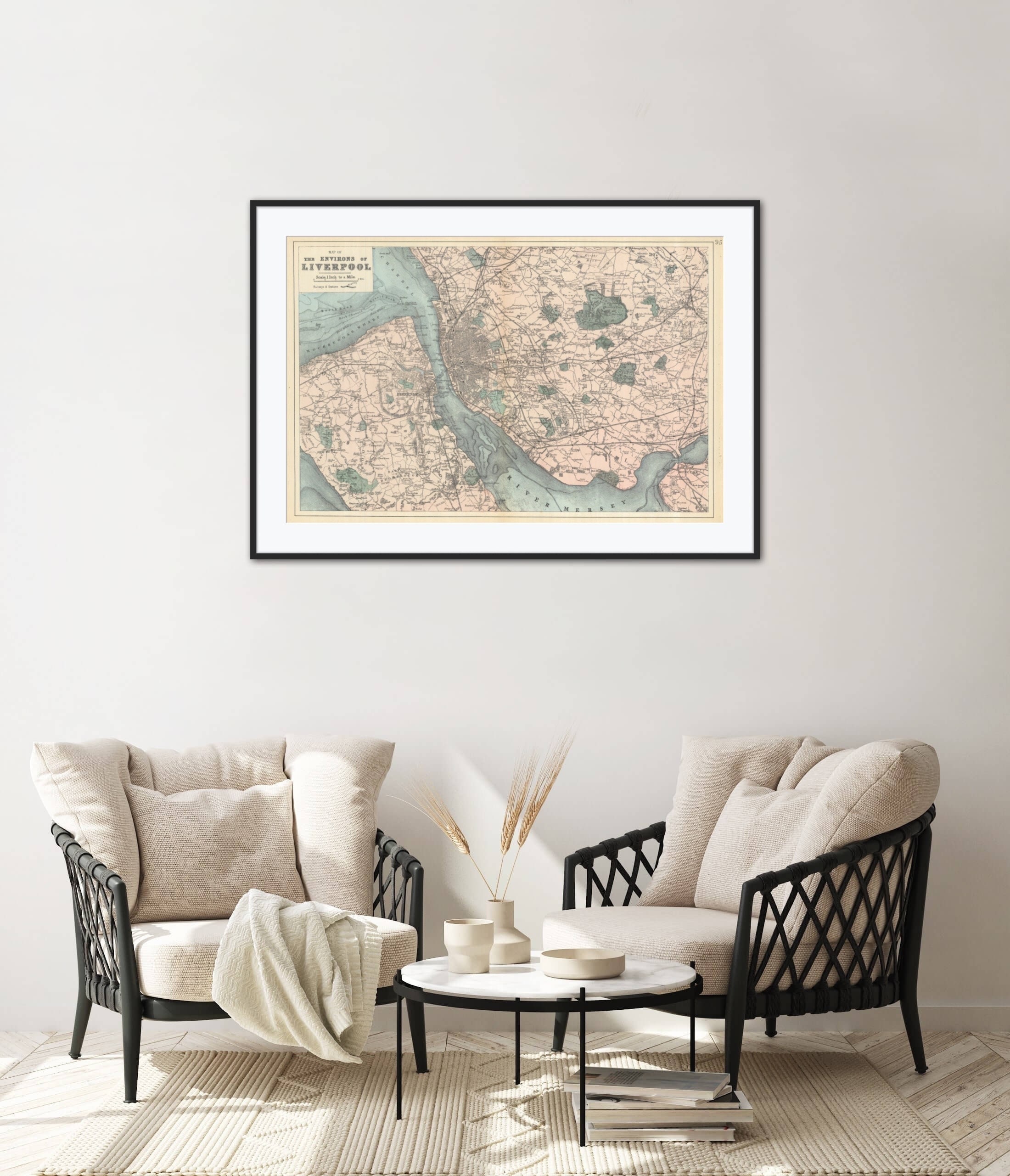 Bacons Map of Liverpool 1885 Digital Download Art Print - Etsy