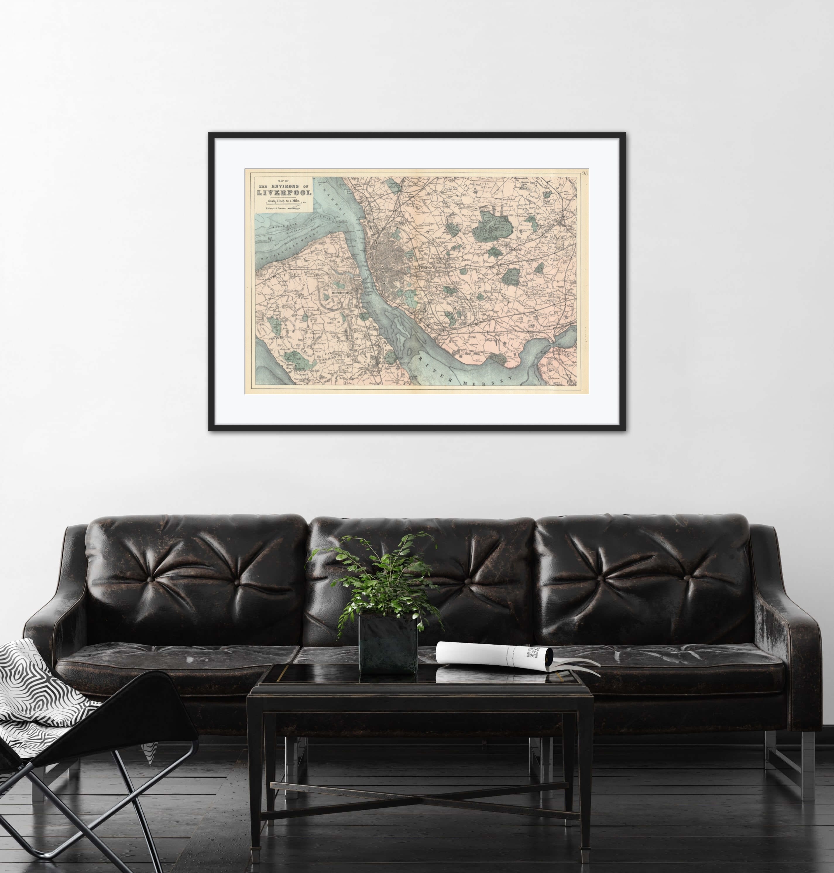 Bacons Map of Liverpool 1885 Digital Download Art Print - Etsy