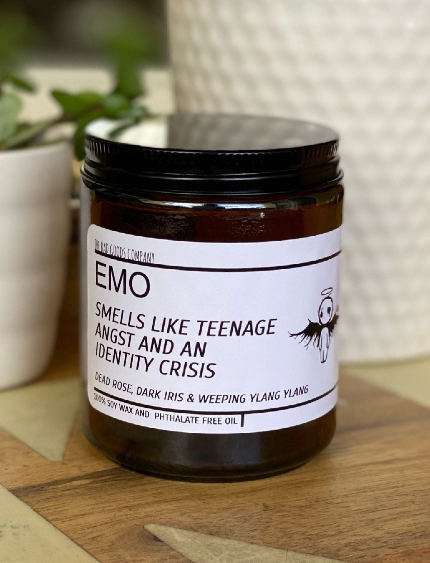 Emo Dark Goth Candle Dead Rose Dark Iris and Weeping Ylang Ylang - Etsy