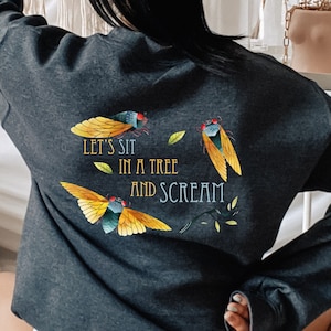 CICADA Sweatshirt, Insect Cottagecore Clothes, Shirt Gift for Her Him ...