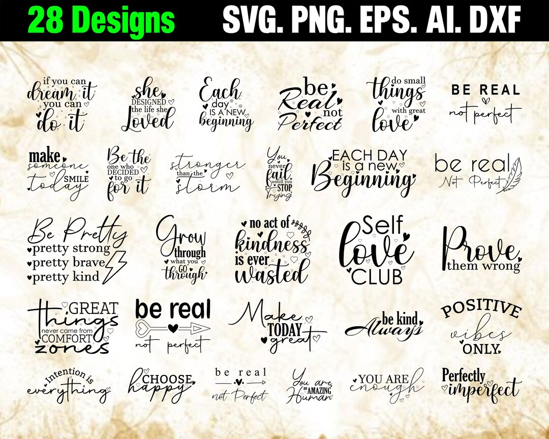 Positive Quote Svg, Self Love Svg, Affirmation Svg, Cute Inspirational ...