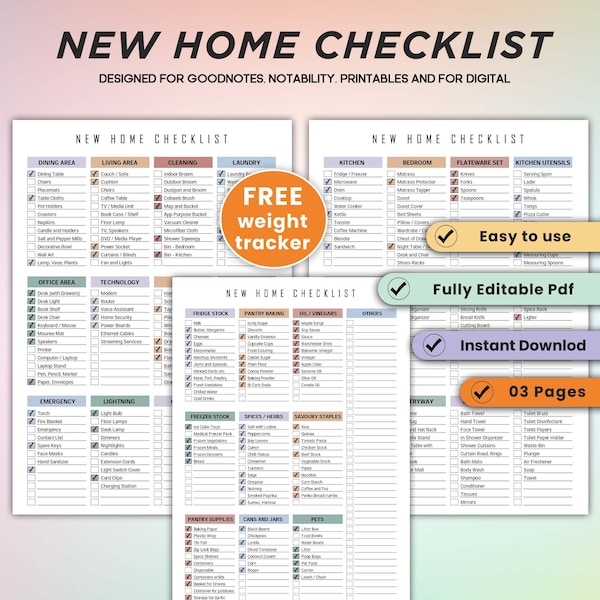 Home Checklist - Etsy