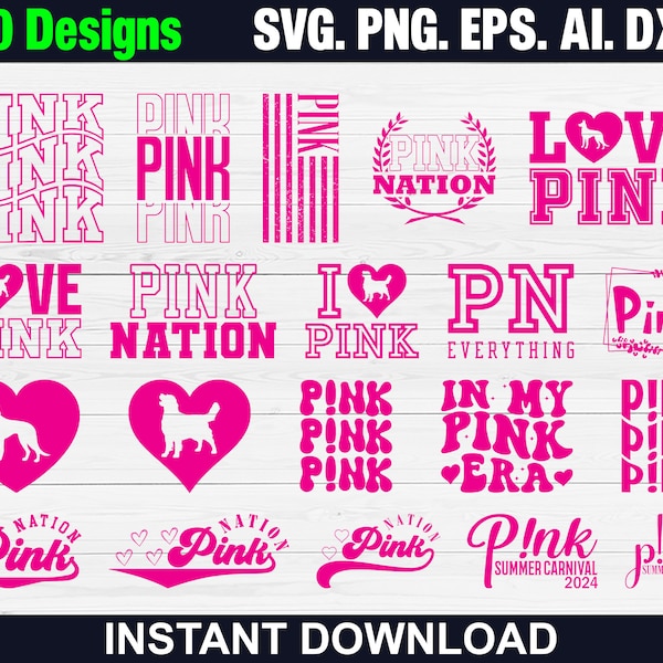 Pink Svg - Etsy