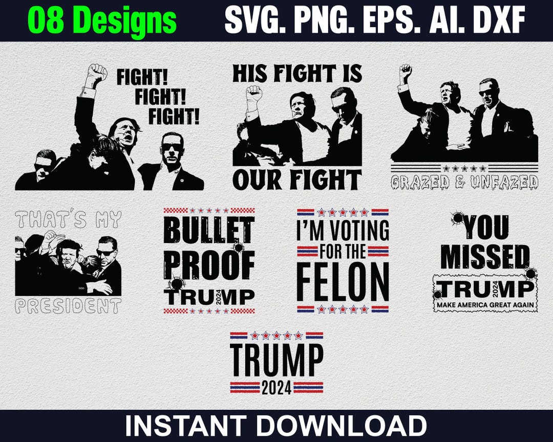08 TRUMPP Fight Svg Bundle, Trumpp Raised Fist Svg, Trumpp ...