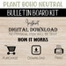 Plant Boho Neutral Bulletin Board Kit Plant Bulletin Board Plant ...