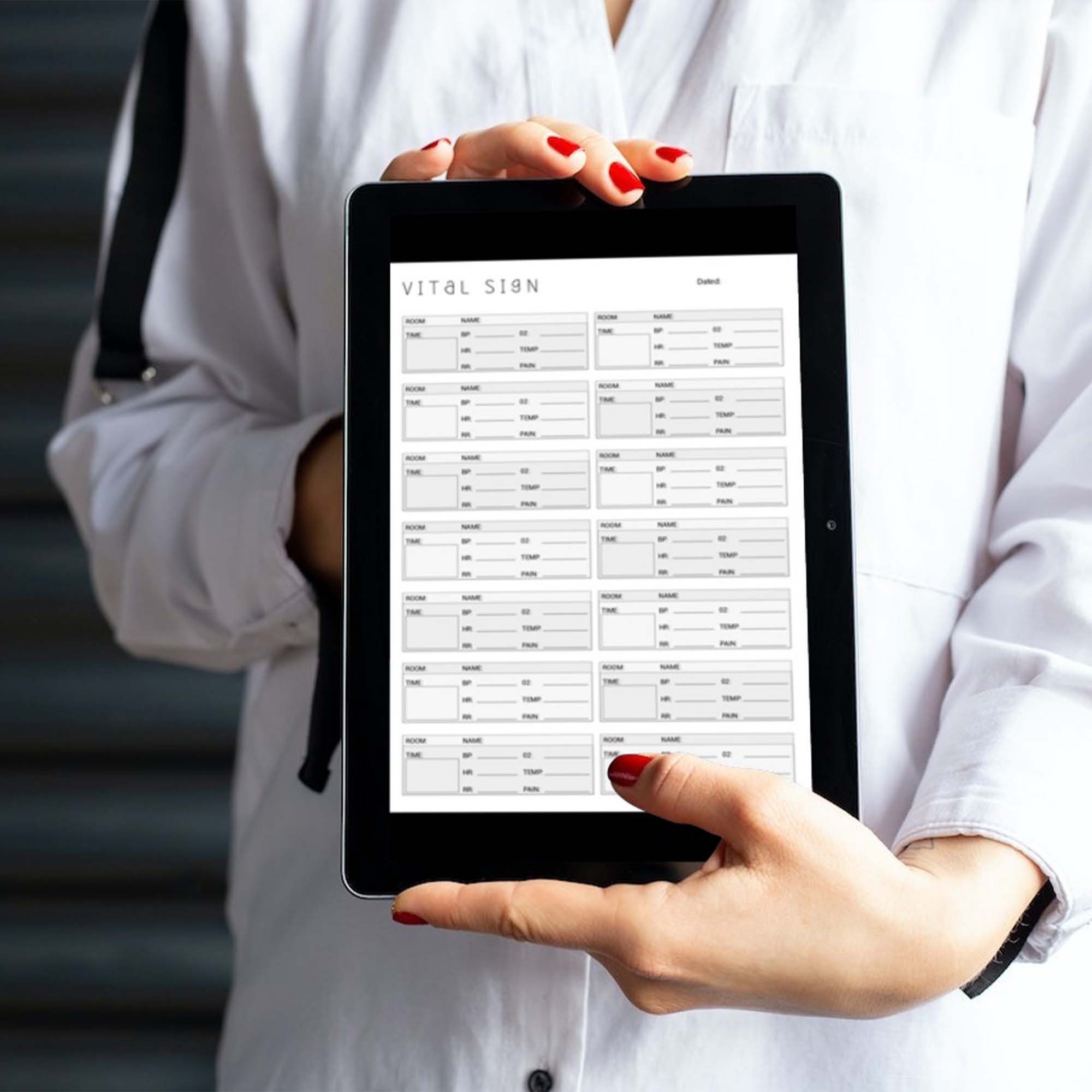 Editable and Printable Vital Sign Chart Vital Sign Log Vital - Etsy ...