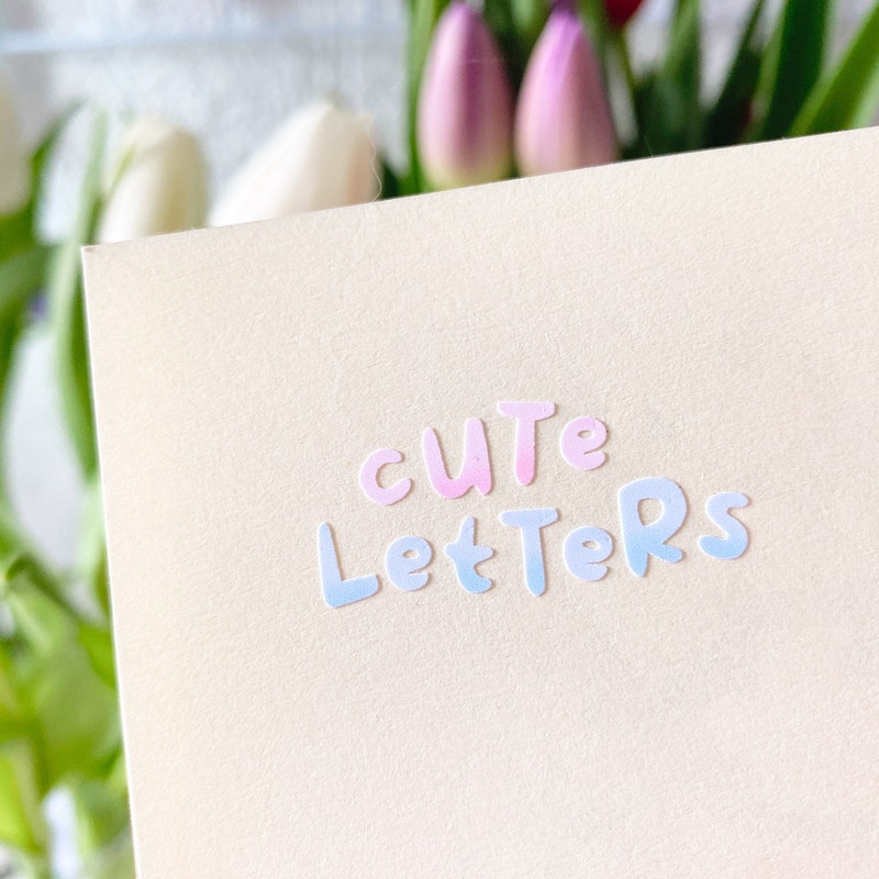 Letter Stickers - Etsy