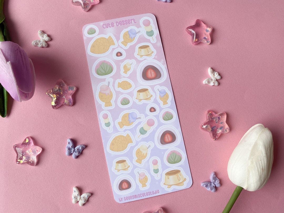 Cute Dessert Sticker / Kawaii Art Cute Aesthetic Stationery Office ...