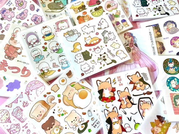 Korean Sticker Sheet Bag Random / Seungmiscutestudio Memo | Etsy