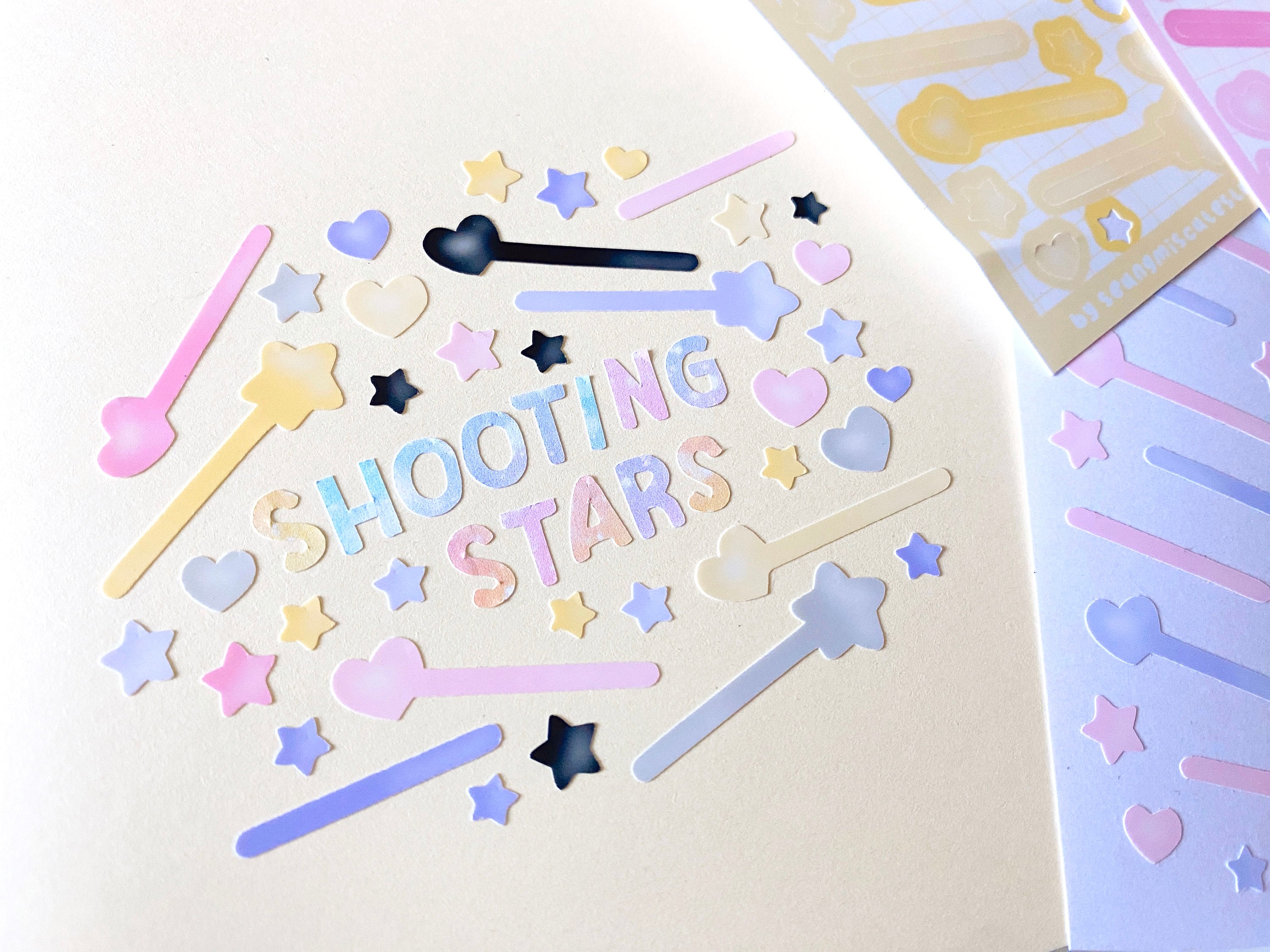 Shooting Stars Sticker / Seungmiscutestudio Stickers - Etsy