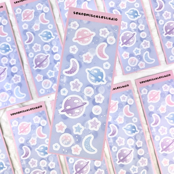 Kawaii Galaxy Stickers - Etsy