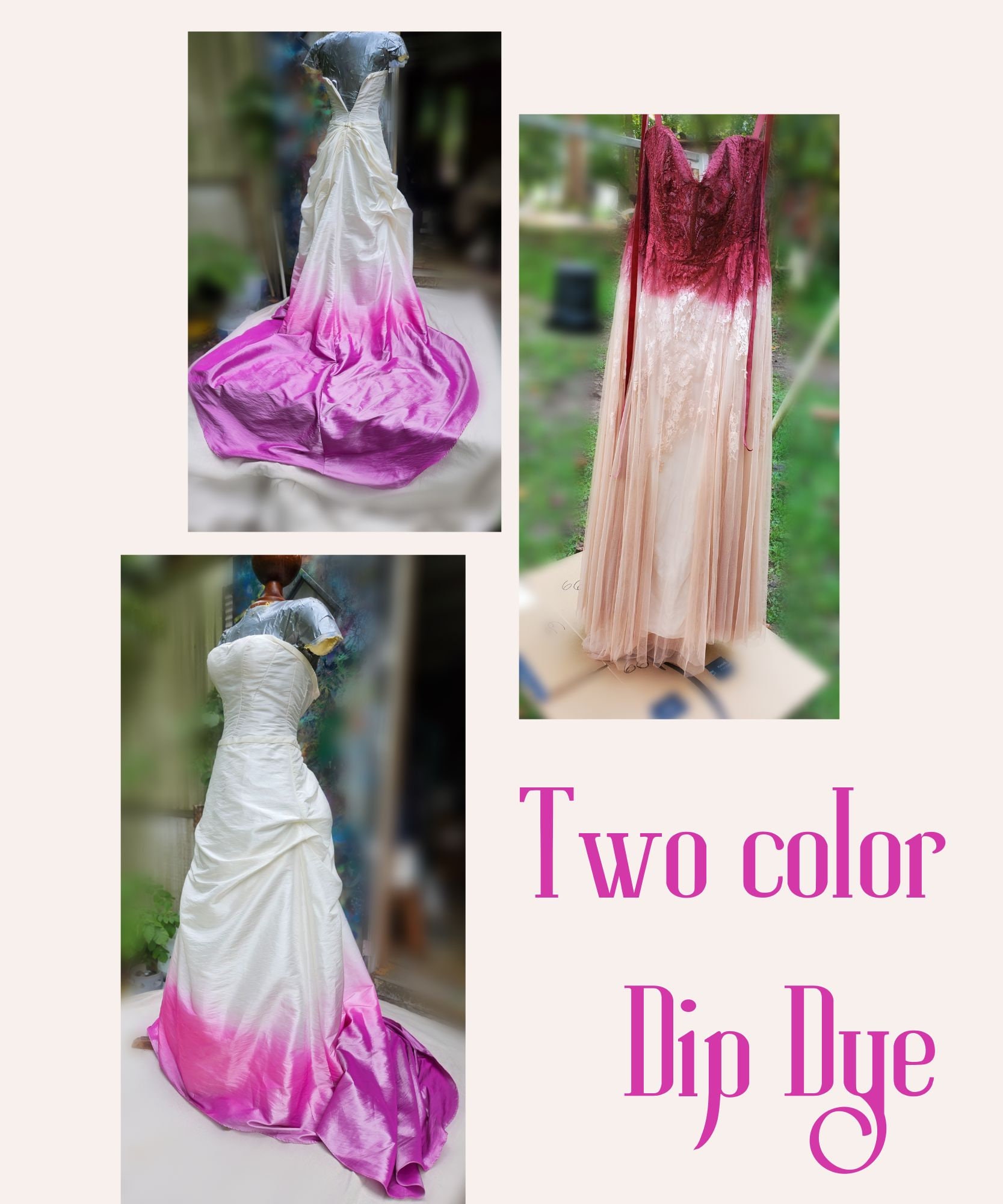 Custom Garment Dye Custom Wedding Dress Dye Dip Dye Ombre Dye Custom ...