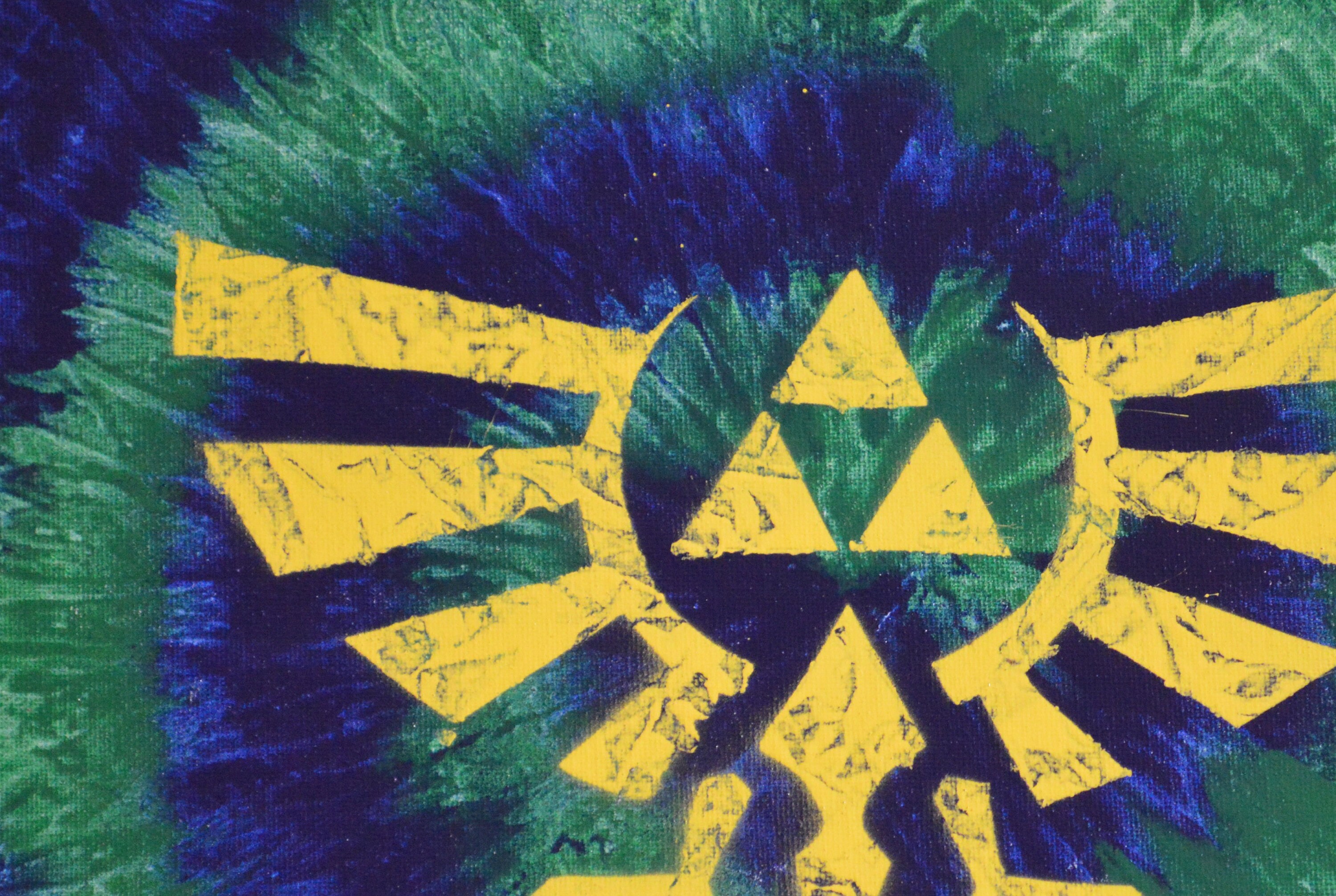 Art the Royal Crest Legend of Zelda Fan Art Trippy Small Canvas Board ...