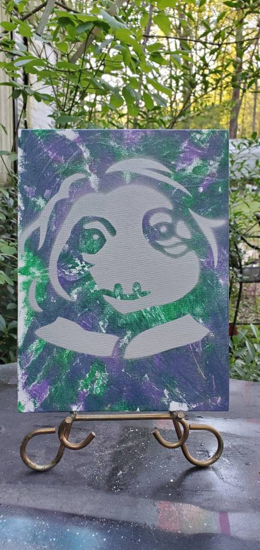 Art - A Podling - Fan Art- Spray Paint Art - Medium Canvas Board - 9 ...