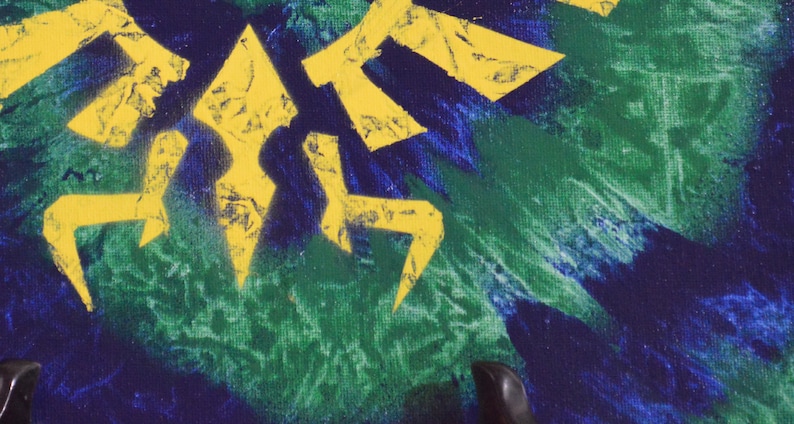 Art the Royal Crest Legend of Zelda Fan Art Trippy Small Canvas Board ...