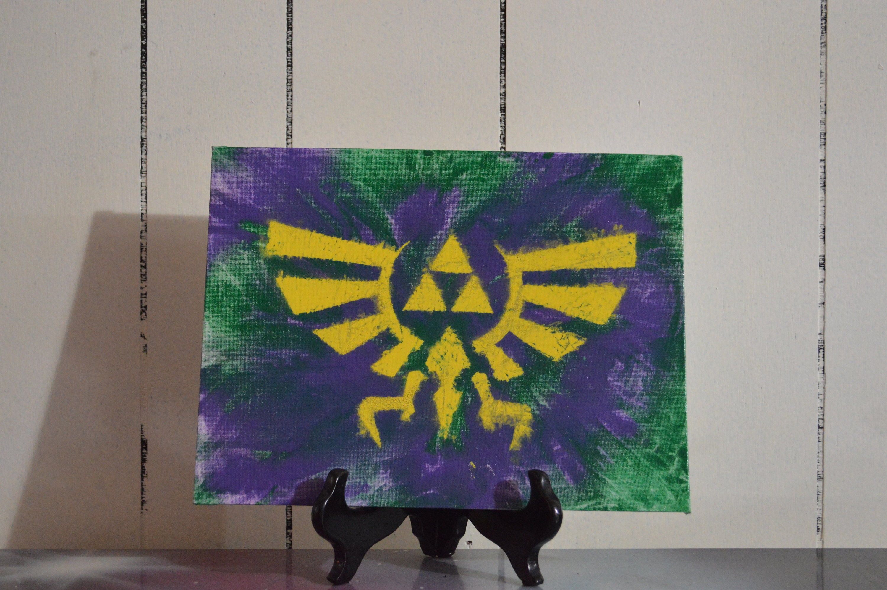 Art the Royal Crest Legend of Zelda Fan Art Trippy Small Canvas Board ...