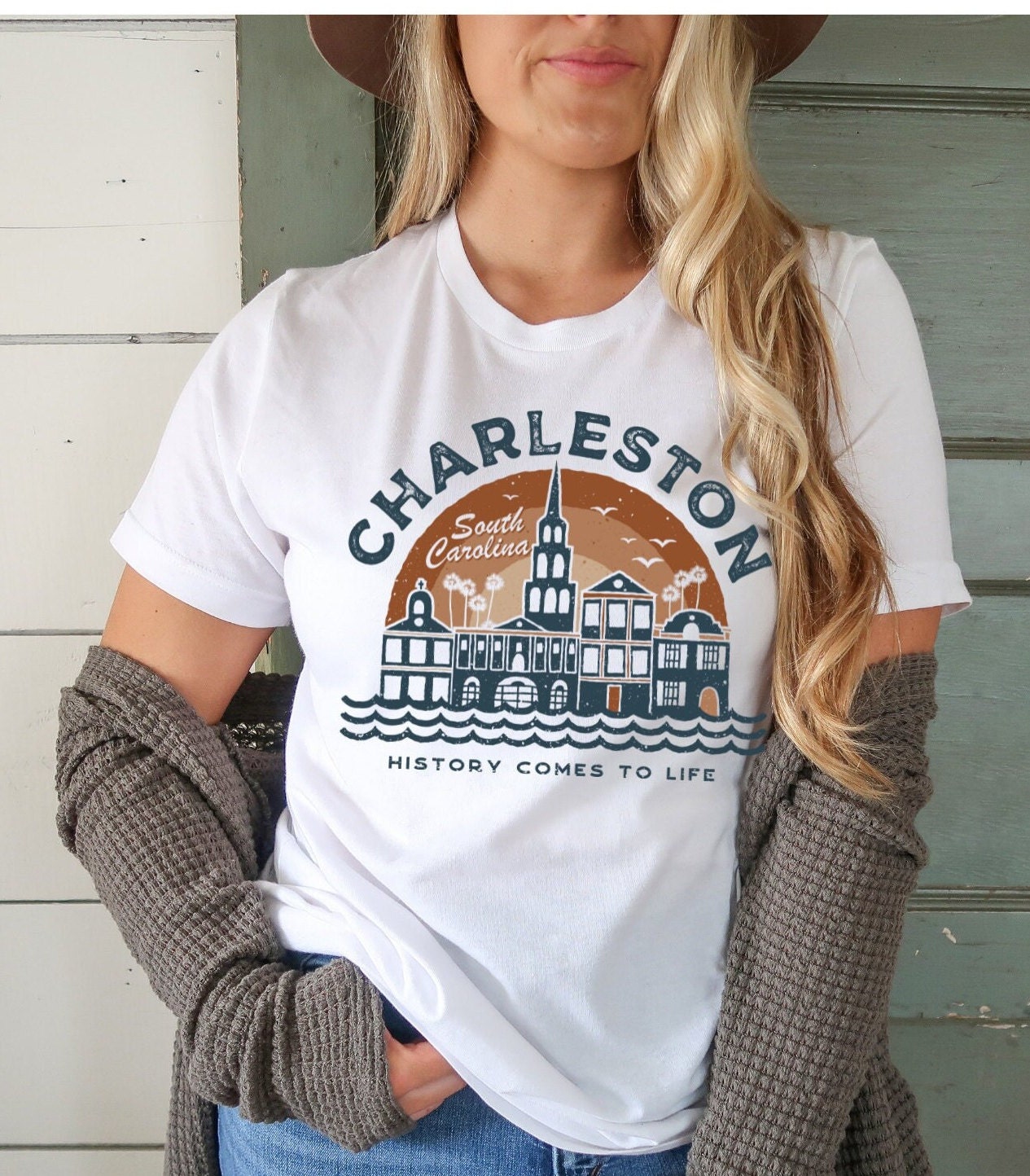 Charleston South Carolina T-shirt Charleston SC Shirt - Etsy UK