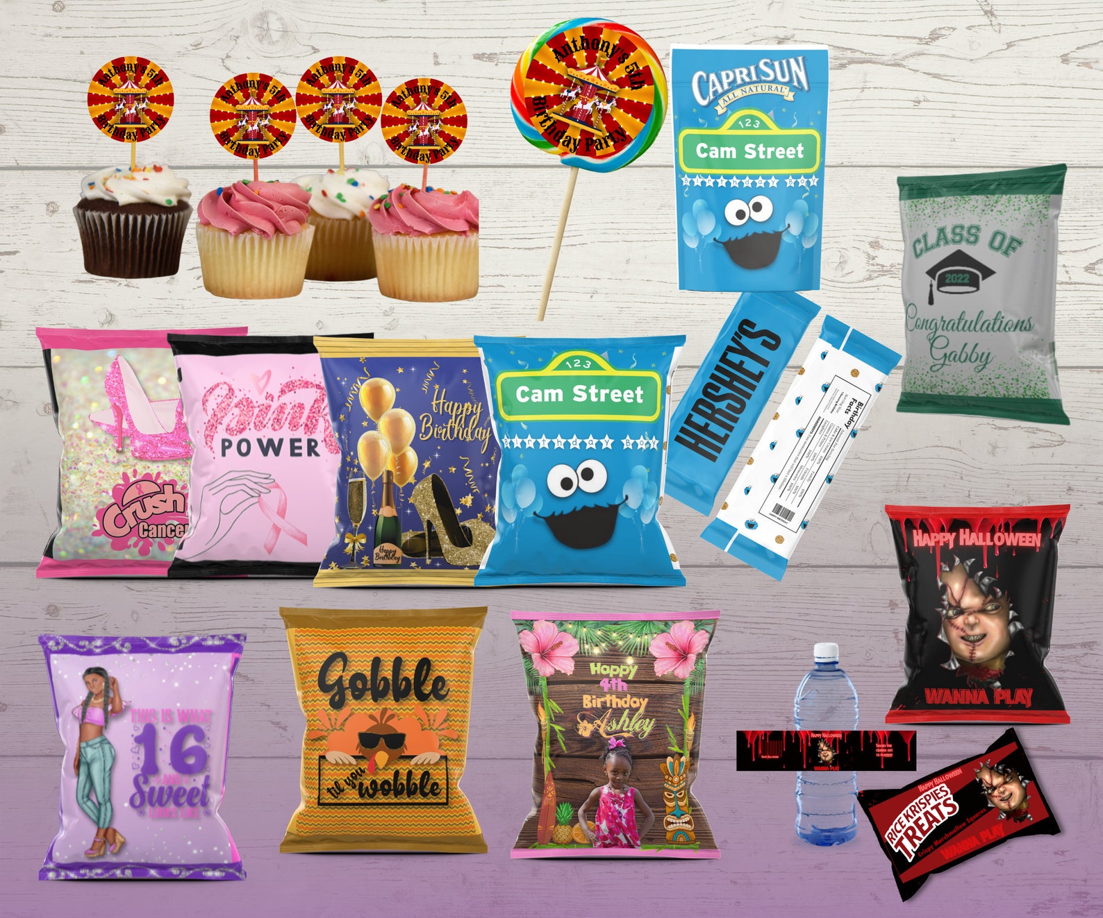 Party Pack, Custom Party Favor Bundle, Party Favors, Birthday Party ...