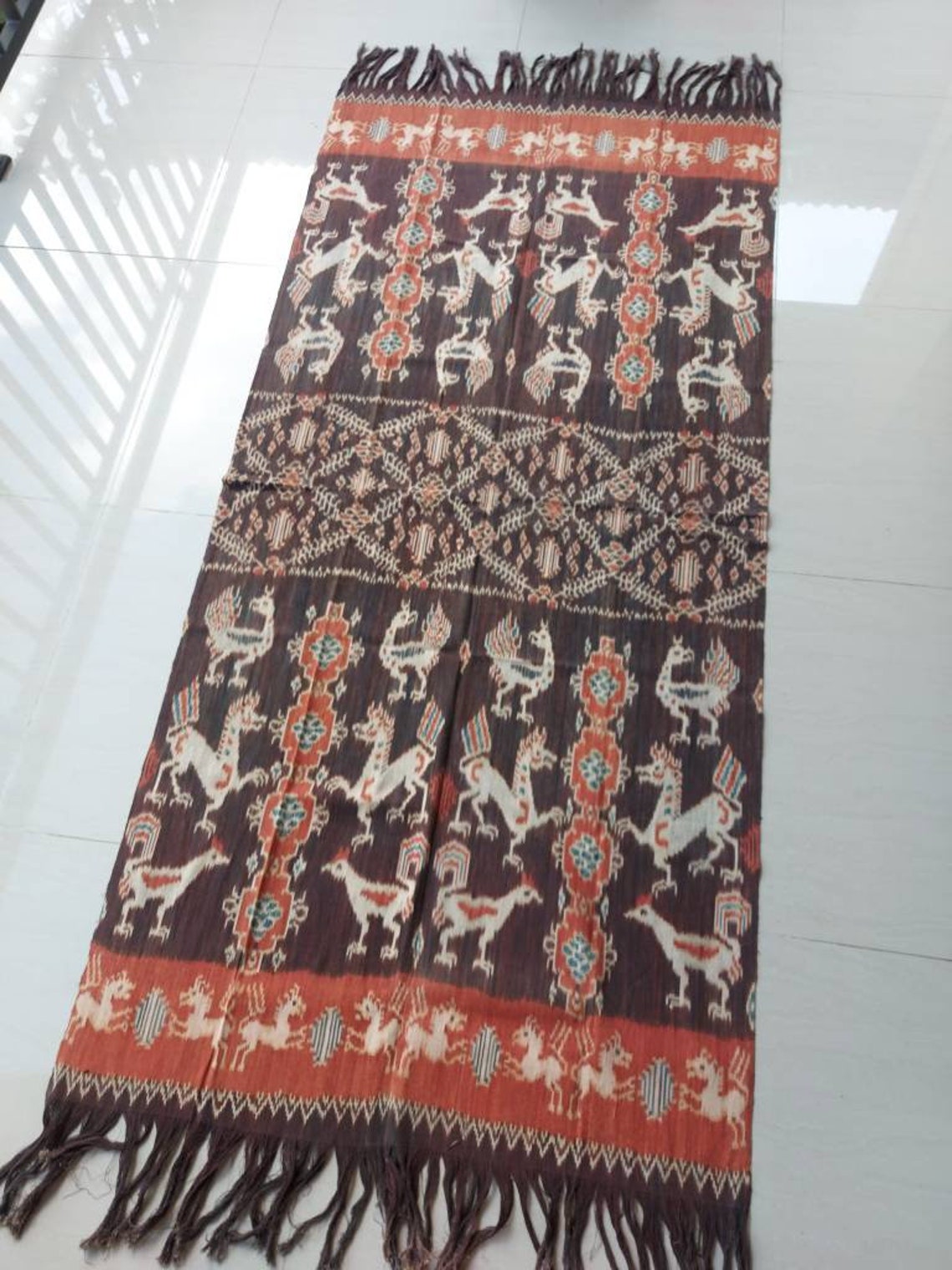 Tenun Ikat Sumba Indonesian, Table Runner, Wall Hanging, Home Decor ...