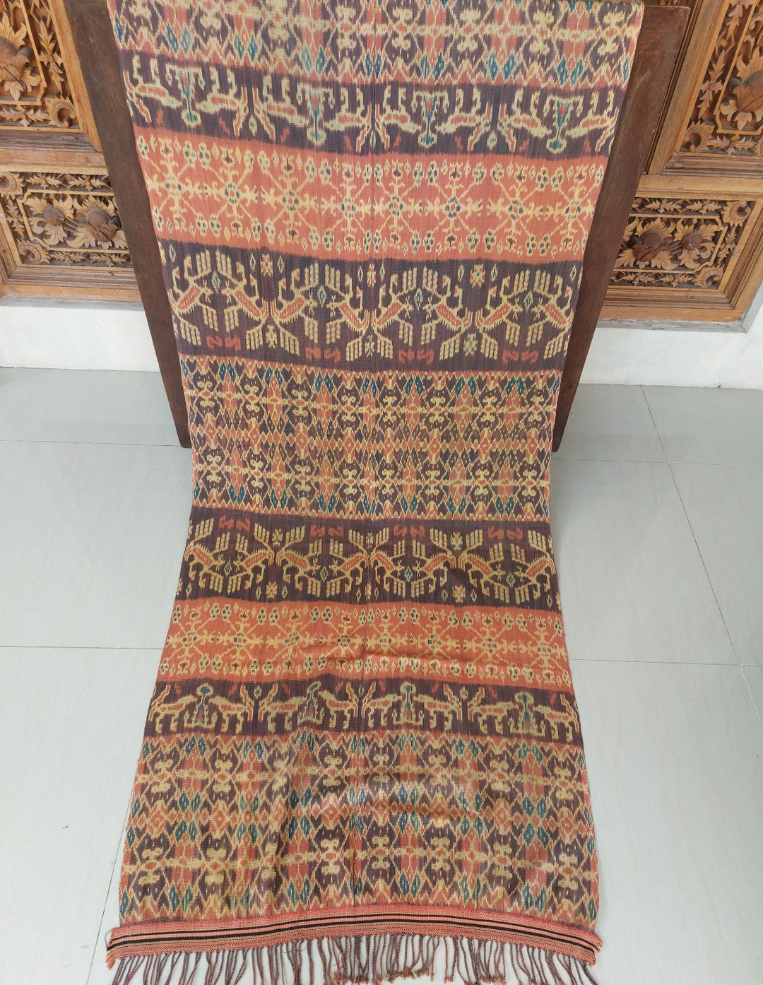 Tenun Ikat Sumba Indonesian, Table Runner, Wall Hanging, Home Decor ...