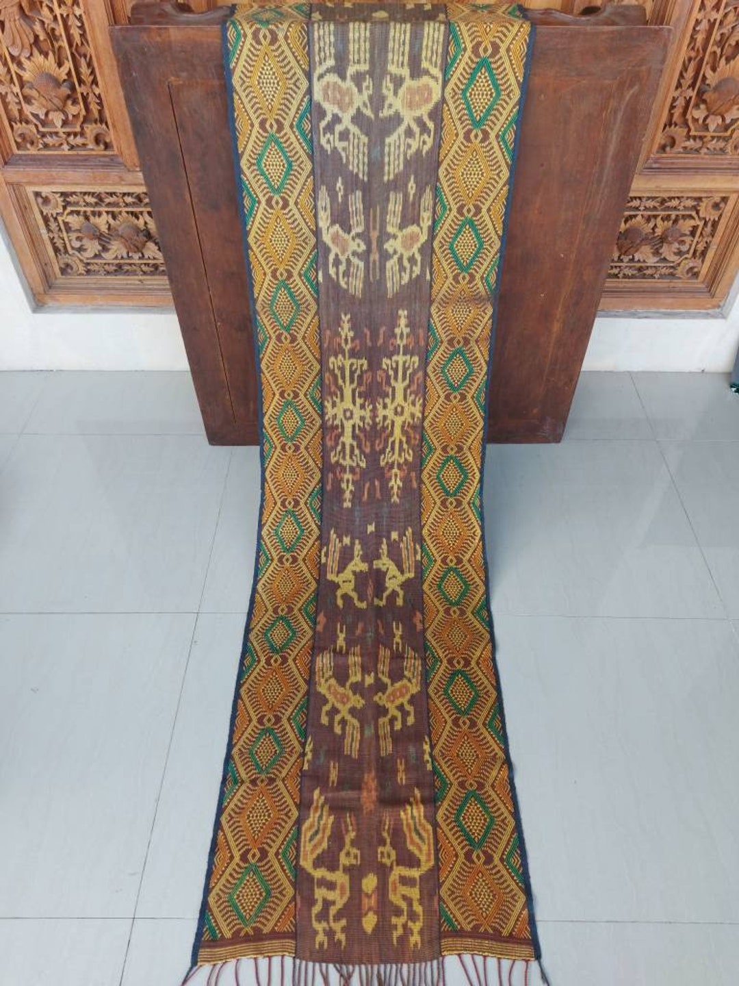Tenun Ikat Sumba Indonesian, Table Runner, Wall Hanging, Home Decor ...