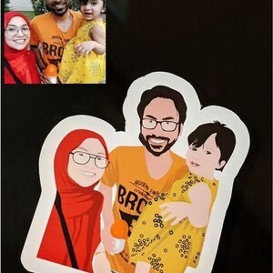 Custom Family Magnets - Hand Drawn | Family Name Magnets, Family Member ...